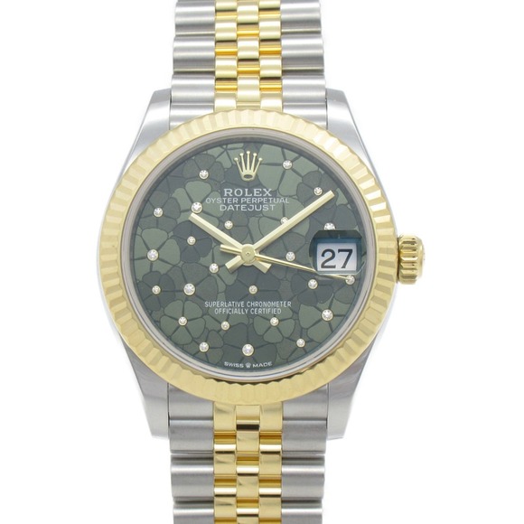 Rolex | Accessories | Rolex Datejust Floral Diamond Random Number Wrist ...
